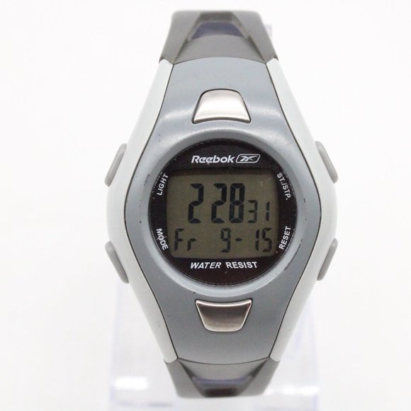 Reebok | Accessories | Vintage Reebok Digital Watch Mens Gray Tone ...